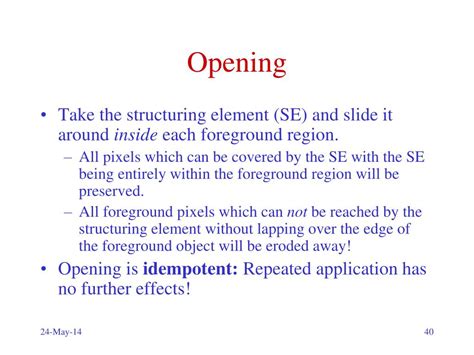 Ppt Morphological Operators For Image Processing Powerpoint
