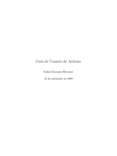 Arduino User Manual Es Pdf