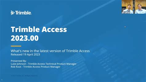 Customer Webinar Trimble Access 202300 Whats New