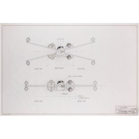 X Wing Fighter Schematic From 1975