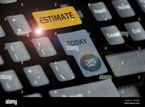 conceptual display estimate business concept calculate or assess
