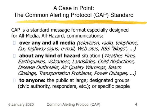 ppt common alerting protocol cap powerpoint presentation free