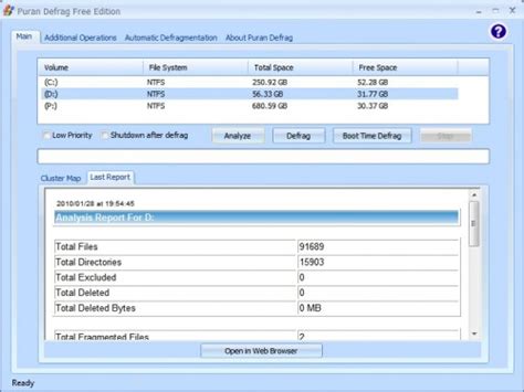 Free Windows Defrag Tools List For Hard Disk Defragmentation