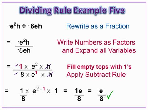 Dividing Exponents Passys World Of Mathematics