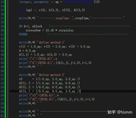 Abaqus 子程序中常用的fortran语句 知乎