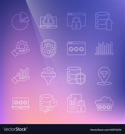 Set Line Password Protection Location With Sales Vector Image