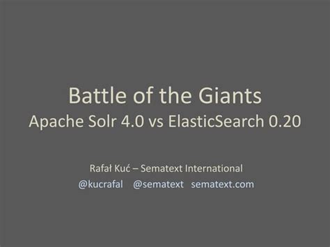 Bigdata Faceted Search Comparison Between Apache Solr Vs Elasticsearch