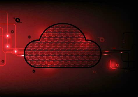 Cloud Computing Red 23373716 Vector Art At Vecteezy
