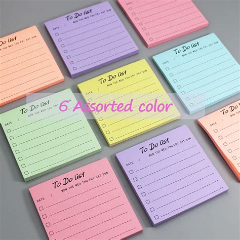 Buy Zytin To Do List Notepad Sticky Notes 3x3 With Lines12 Pad