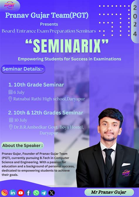 Pranav Gujar On Linkedin Seminarix Seminar Education Inspiration