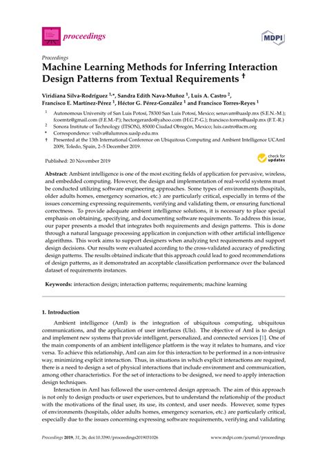 Pdf Machine Learning Methods For Inferring Interaction Design
