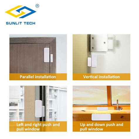 433mhz 양방향 자기 센서 무선 도어 윈도우 경보 시스템 홈 보안 와이파이 도어 오픈 스위치 감지기 G90b 플러스 보안 경보