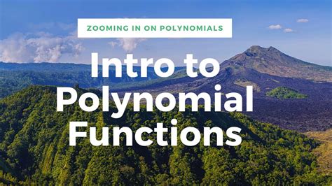 Intro To Polynomial Functions YouTube