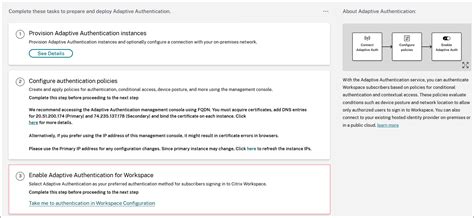 Enable Adaptive Authentication For Workspace Adaptive Authentication Service