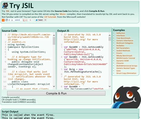 Convert NET Intermediate Language To JavaScript Tim Anderson S IT Writing