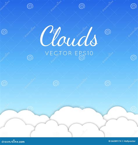Cloudscape Vector Illustration Stock Vector Illustration Of Graphic Element