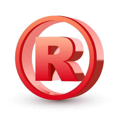 Товарный знак R символ Символ R в окружности ® и Tm рядом с товарным знаком