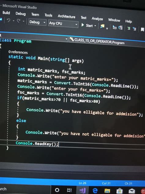muhammad afnan on linkedin programming csharp logicaloperators