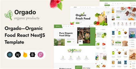 Orgado Organic Food React Nextjs Template By Bdevs Themeforest