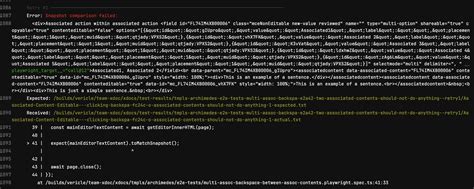 Tomatchsnapshot Comparison Is Adding Playwrighttargetcall12 Attribute To Some Of The Html