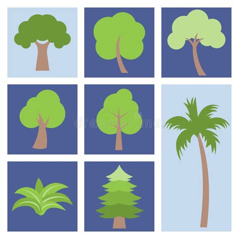 Simple Tree Symbol Stock Illustrations 46752 Simple Tree Symbol