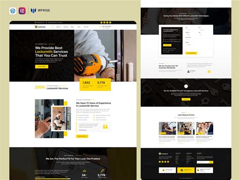 Keyguard Locksmith And Key Maker Service Elementor Template Wprise