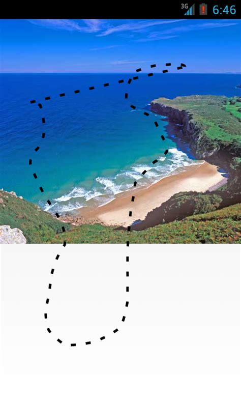 Android Freehand Image Crop Draw Inside Bitmap Region Stack Overflow
