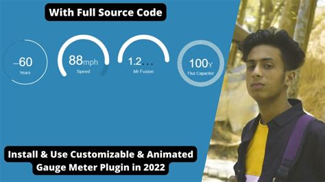 install and use customizable and animated gauge meter plugin html css and