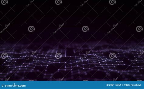 3d Digital Dynamic Wave Flow Digital Structure Secure Cybersecurity