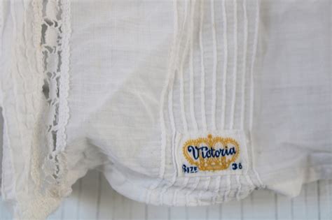 Antique White Cotton Ladies Blouses Camisole Waists Middy Shirt