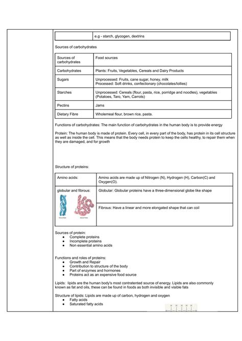 Food Technology Preliminary Notes Food Technology Year 11 Hsc Thinkswap