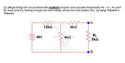 texts q2 50 pt design the circuit below with multisim program and