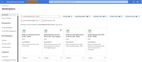 suse linux enterprise server sp15 sle3 not avilable in azure