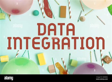 Conceptual Display Data Integration Business Concept Involves Combining Data Residing In