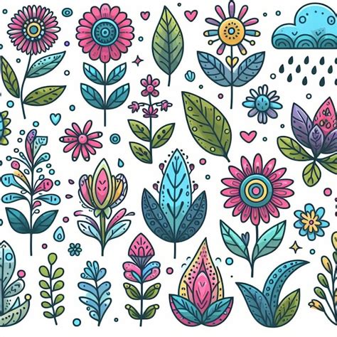 Premium Photo Plant Patterns Illustration