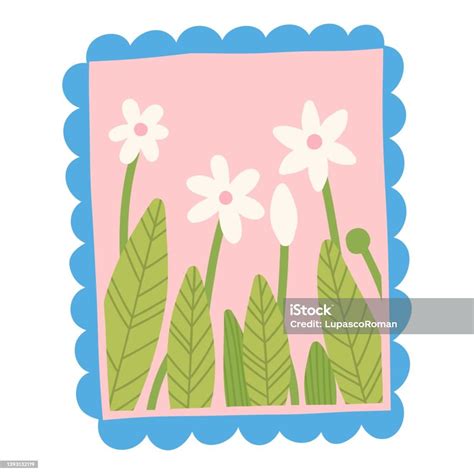 메일 엽서 및 엽서 벡터 플랫 만화 일러스트레이션이있는 컬렉션 봉투 다양한 공예 종이 편지 문구류 왁스 및 흰색에 고립 된 수제 카드 공예에 대한 스톡 벡터 아트 및 기타