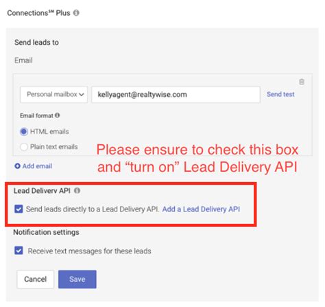 How To Setup Lead Api Integration