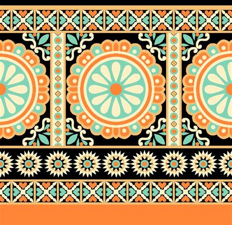 Pin By Pragneshkumar Bhandari On Boder Flower Pattern Drawing Digital Borders Design Fabric