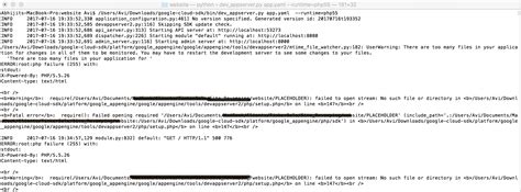 Php Google Cloud Dev Appserver Py Unable To Host Laravel Project Locally Stack Overflow