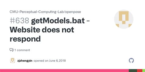 Getmodels Bat Website Does Not Respond Issue Cmu Perceptual Computing Lab Openpose