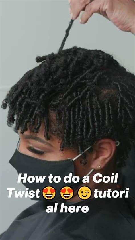 How To Do A Coil Twisttutorial Here Natural Hair Updo Short Hair Twist Styles Hair Twi