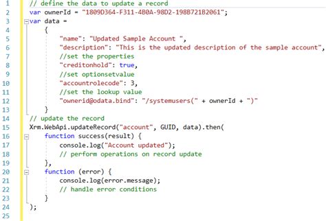 dynamics 365 v9 0 xrm webapi crud operations