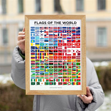 Flags Of The World Poster Amazing Maps