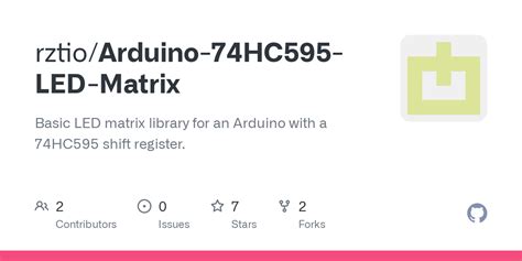 GitHub Rztio Arduino HC LED Matrix Basic LED Matrix Library For An Arduino With A