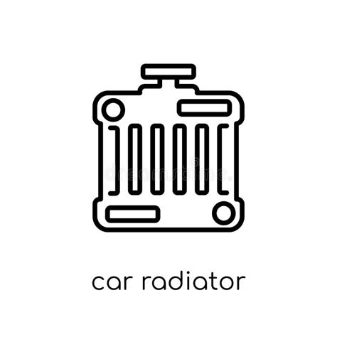 Car Radiator Icon From Car Parts Collection Stock Vector Illustration Of Motor Technician