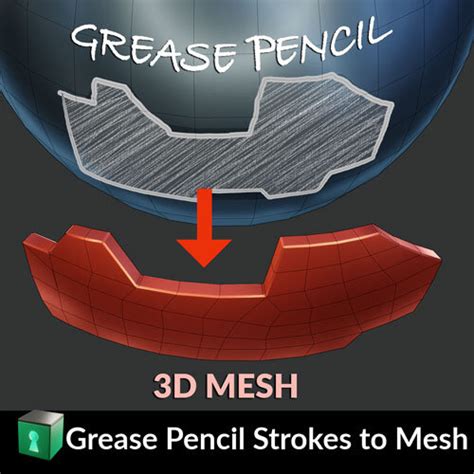 Grease Pencil Strokes To Mesh — Blender Secrets