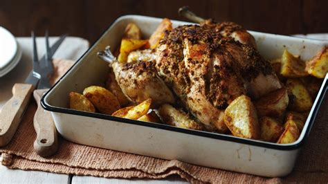 Roast Poussin With Aoili And Fries Recipe Bbc Food