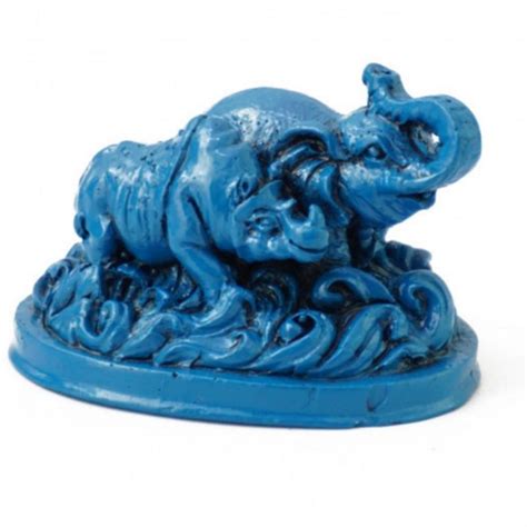 Статуэтка синий носорог и слон полистоун — цена 730 грн в каталоге Статуэтки Купить товары для