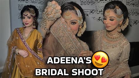 Adeena Does Her First Bridal Shoot Ever She Vlogs Her Experience 😍