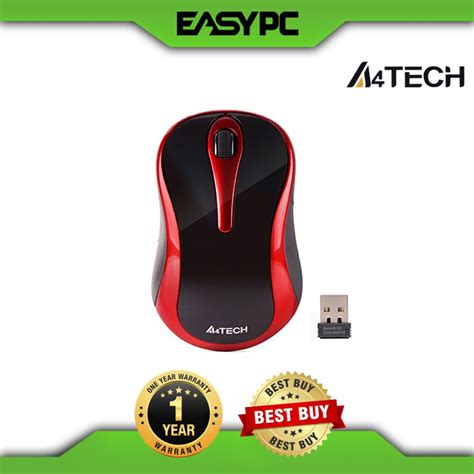 A Tech G N Wireless Optical Mouse Red Energy Saving Wireless Mouse Nano USB Receiver Hz